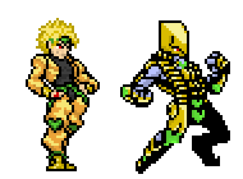 -Summons the world back- -DIO (cleetus) | Pixel Art Maker