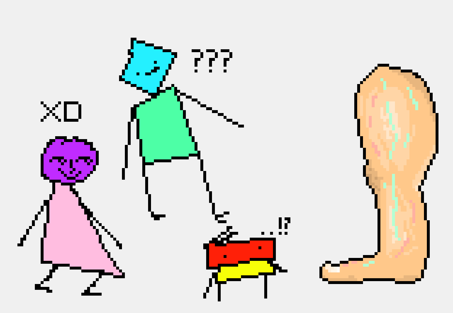 Wacky Leg Moment Pixel Art Maker
