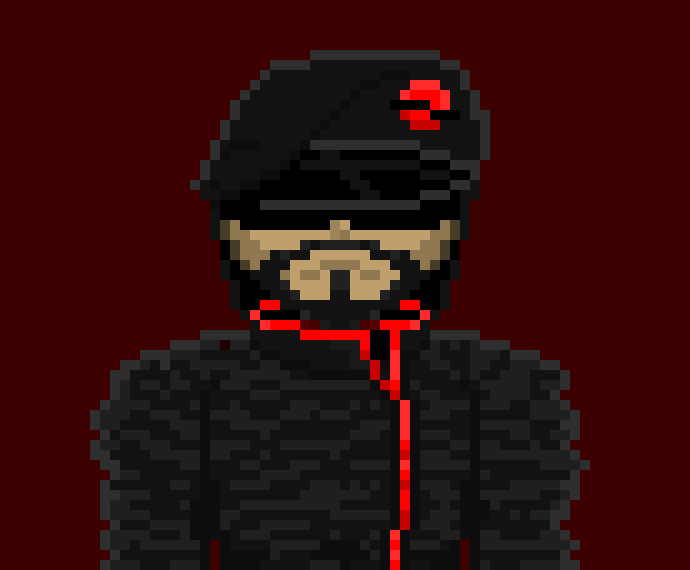 [General B.] -puts beret on and walks into a weaponry store- | Pixel ...