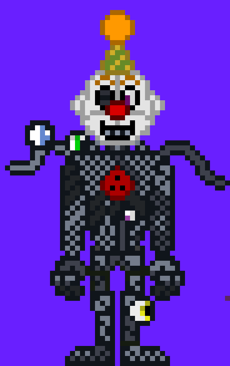 Ey Lss and Silver howd I do with Ennard? | Pixel Art Maker