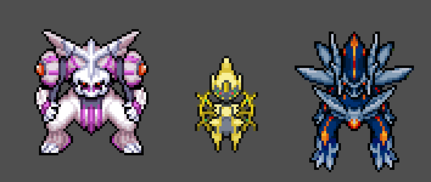 Darkrai-Dialga,Palkia,who on my name made this monsterity? | Pixel Art ...