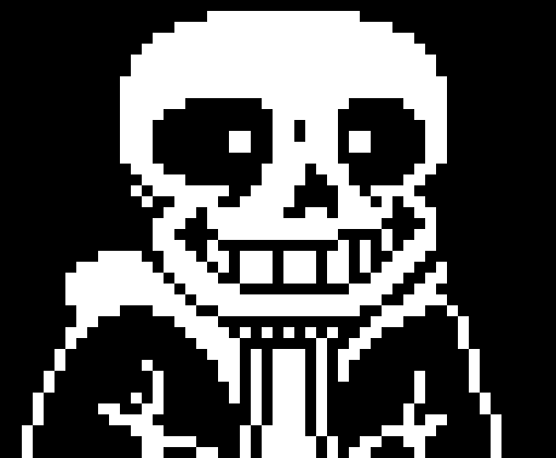 -walks next to ODST- Heya Bucko -Sans by LiterallyNoOne | Pixel Art Maker