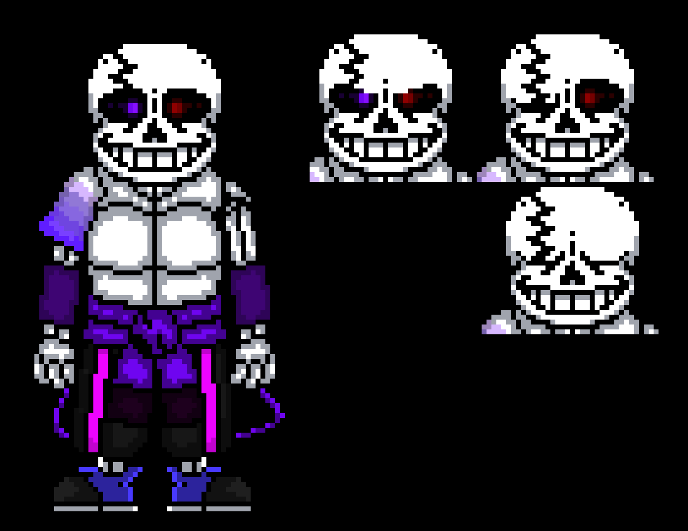 Purple Sans Sprite sheet | Pixel Art Maker