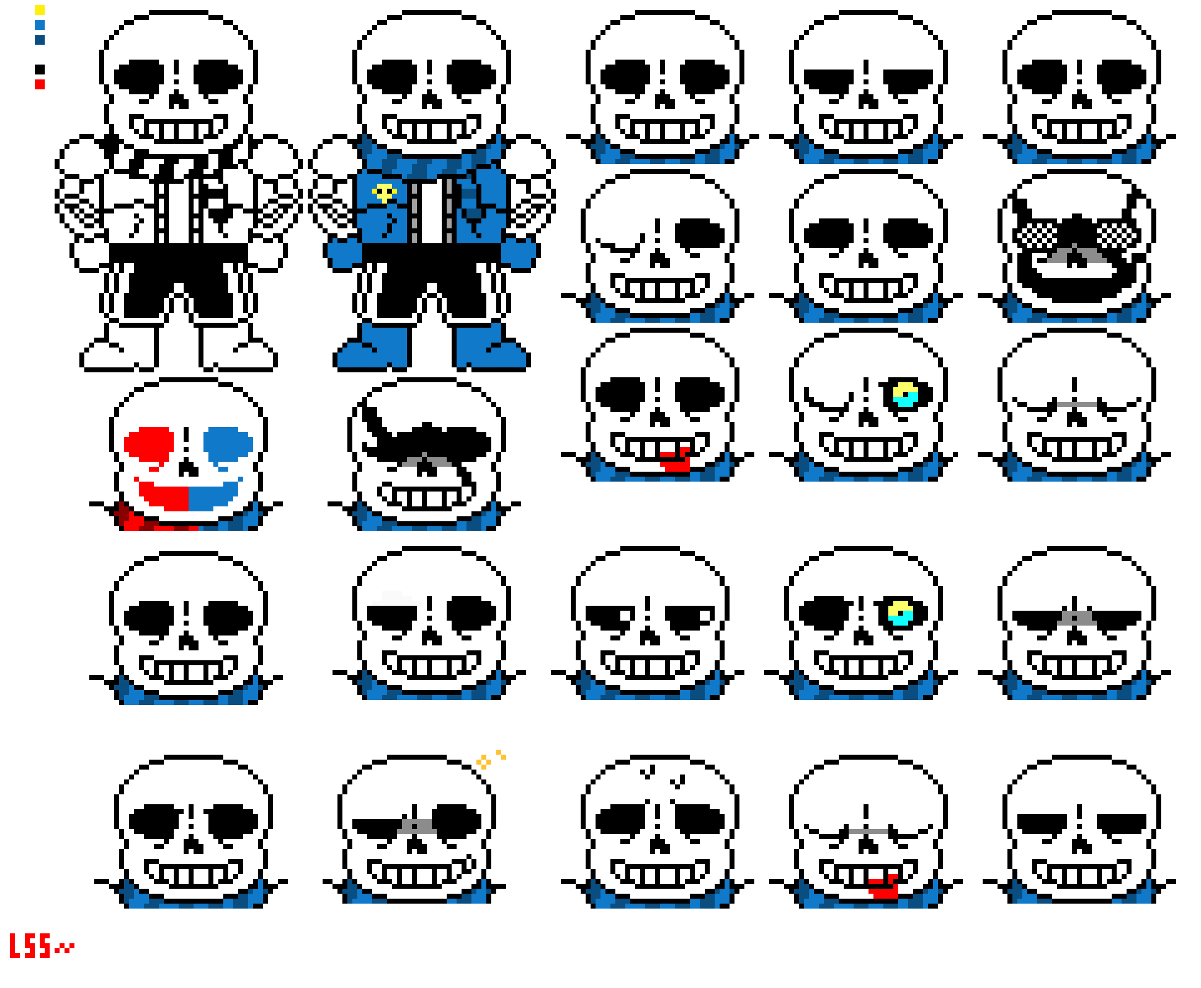 LSS!InvertedSoul Official Spritesheet - *phantom sans. | Pixel Art Maker