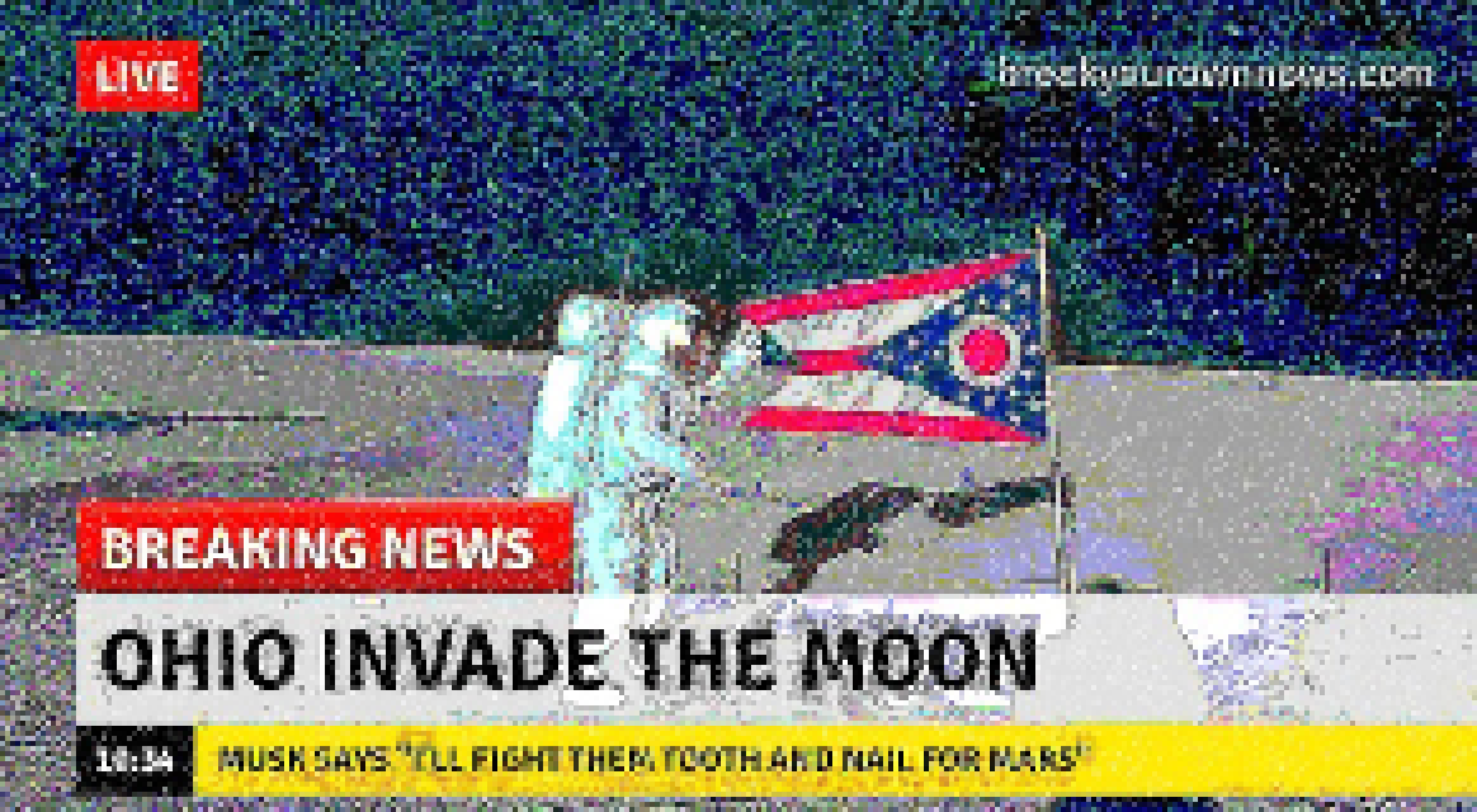 ohio invaded the moon | Pixel Art Maker