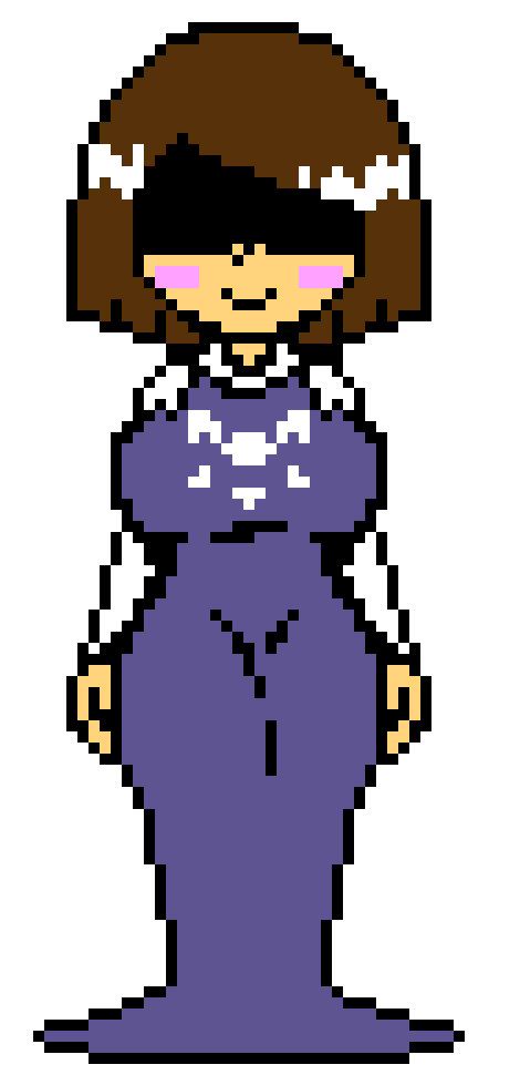 Chara Aged Up Colored (Shaded) | Pixel Art Maker