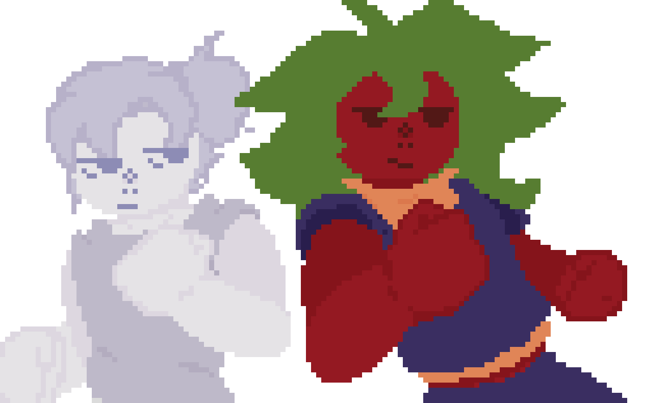 I am physically incapable of drawing 2 people interacting so no I can ...