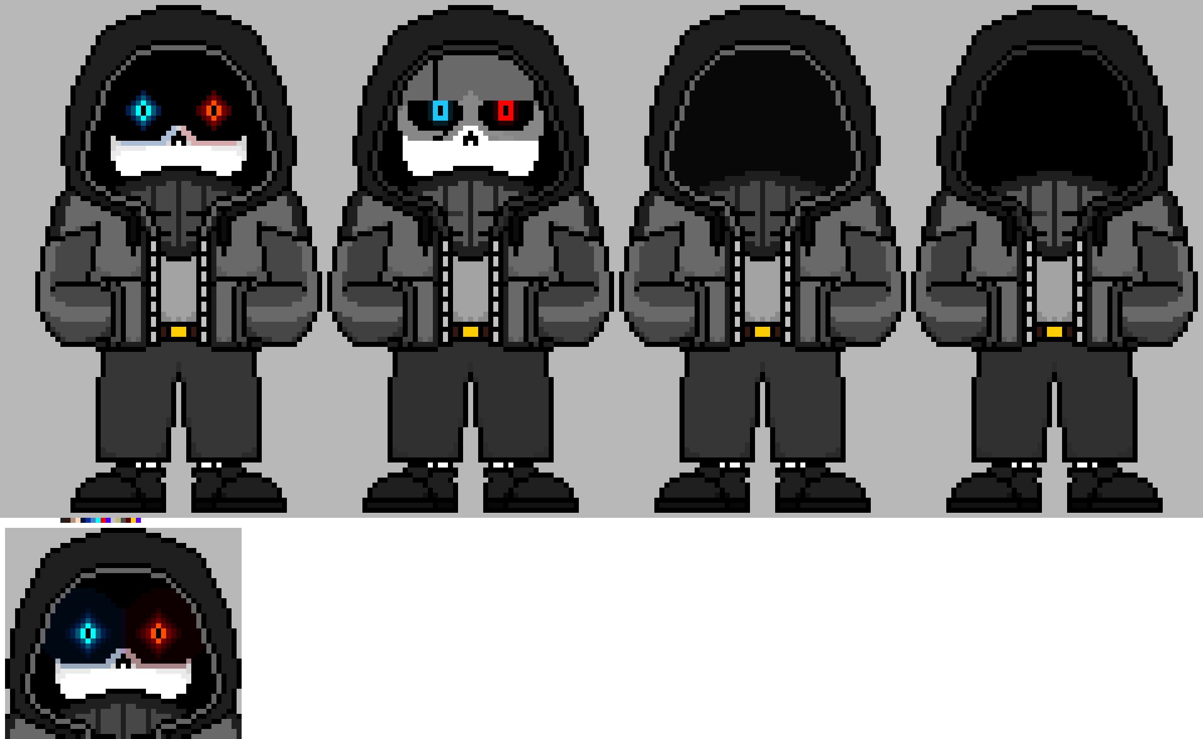 Undertale:Corrupted Underground(Sans) - My sprite board | Pixel Art Maker