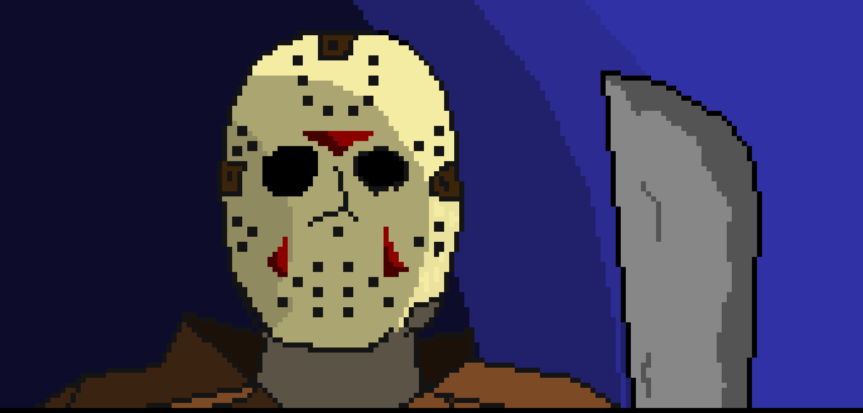 Jason Voorhees no blood | Pixel Art Maker