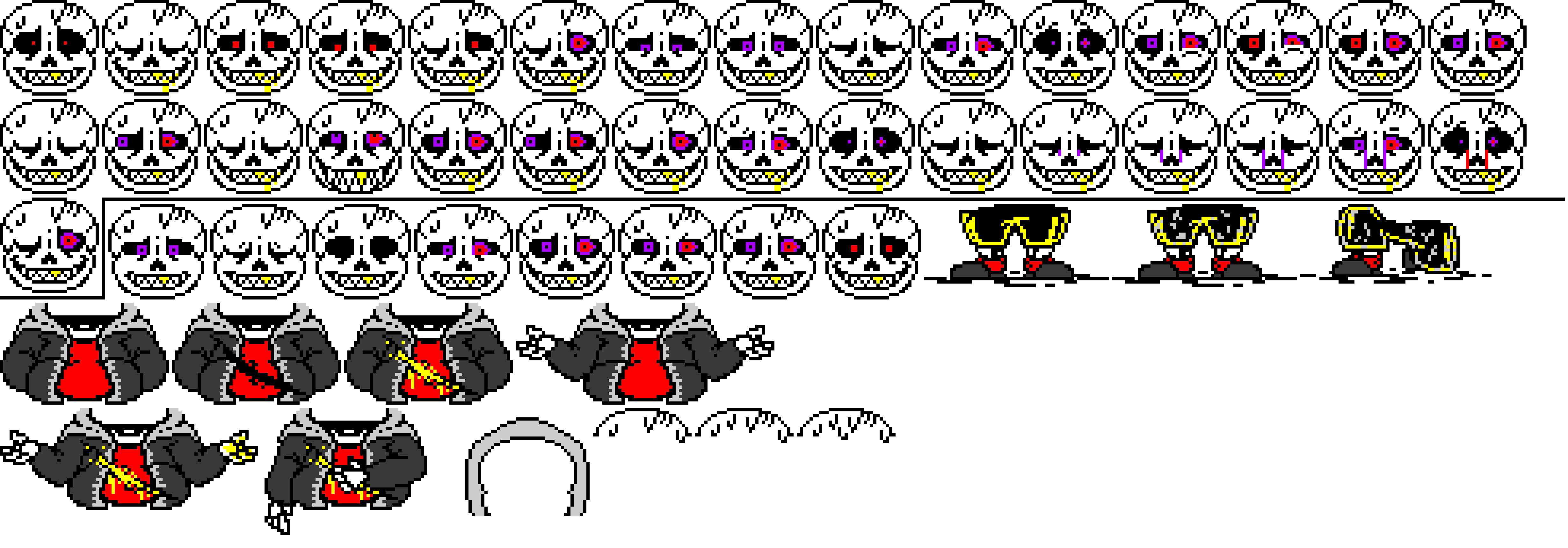 Dustfell Sans Sprite Sheet | Pixel Art Maker
