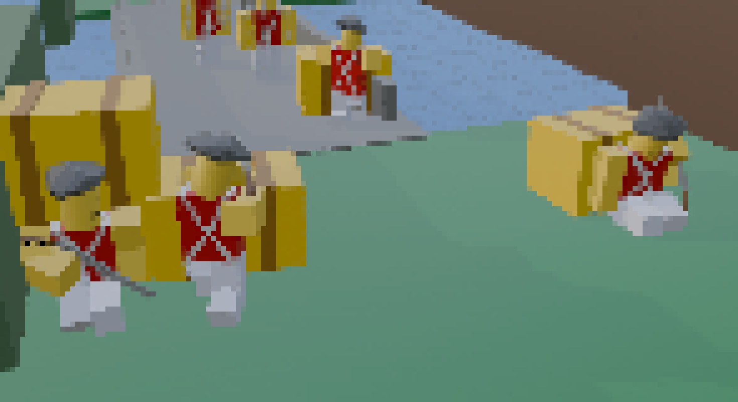Bots and muskets British defensive line complete start pose | Pixel Art ...