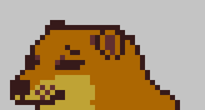 N-Now lebve me alomne. -Cheems | Pixel Art Maker