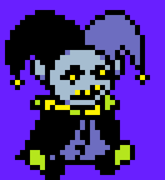 Jevil-I love this sprite | Pixel Art Maker