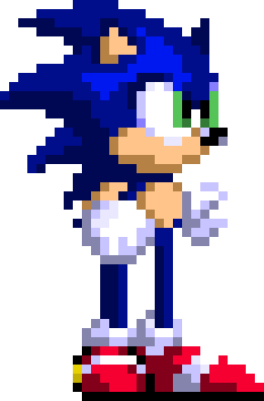 Sonic Gen3rations S3 Styled Modern Sonic | Pixel Art Maker