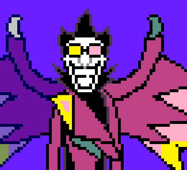 *Insert Spamton's giant mech here*Hewwo | Pixel Art Maker