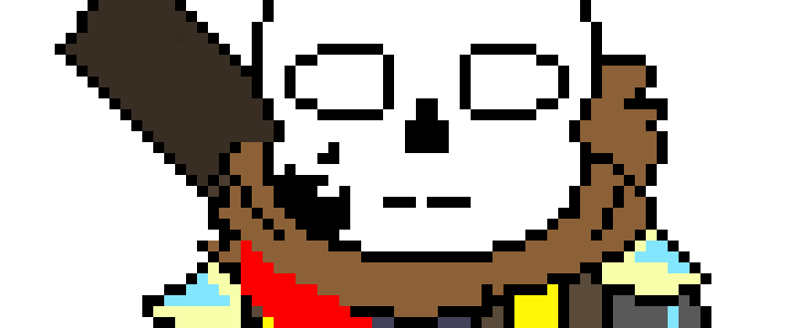 gets up after the slash * | Pixel Art Maker